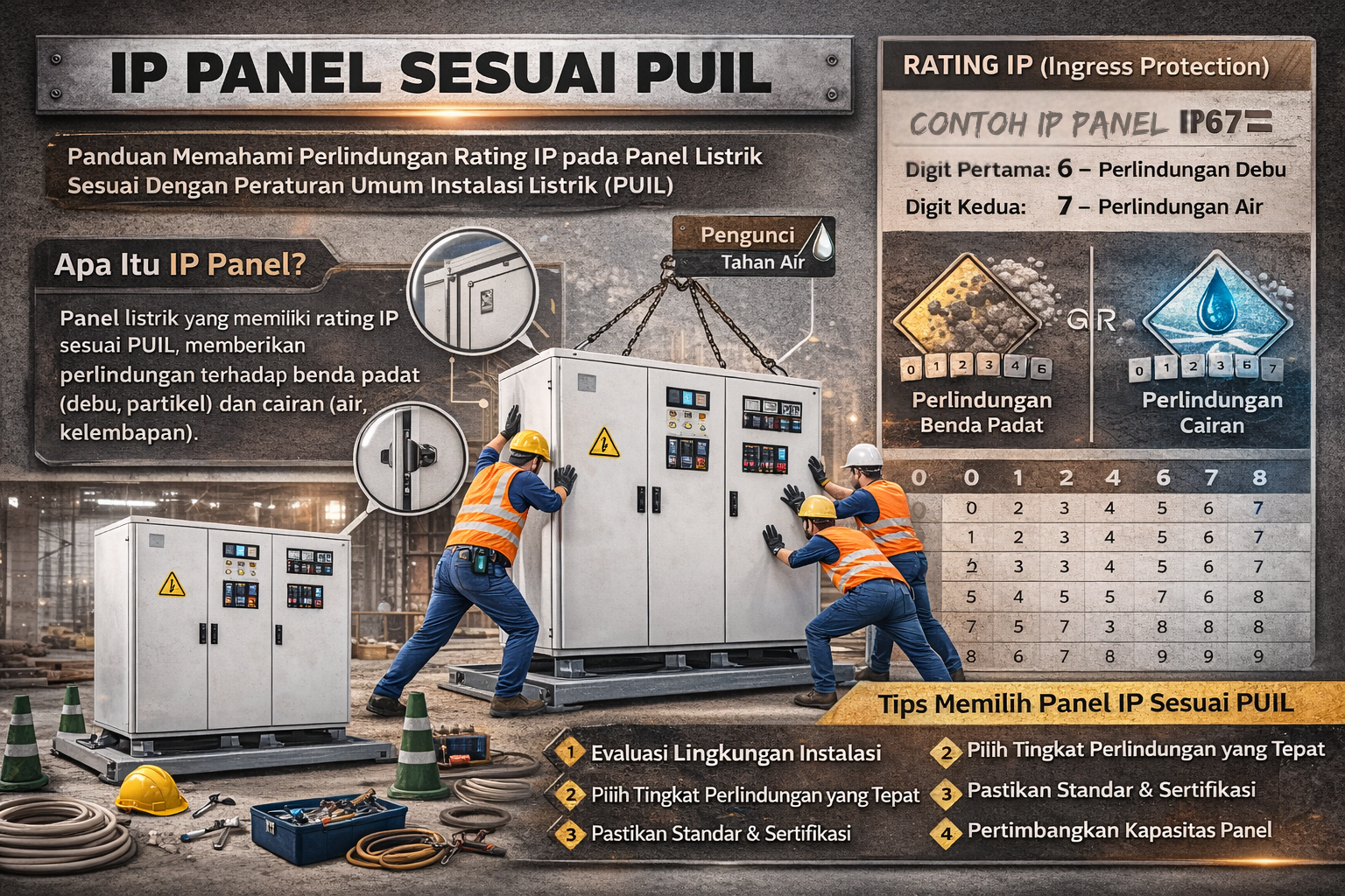 IP Panel Listrik Sesuai PUIL: Pemilihan dan Instalasi Panel Listrik ...